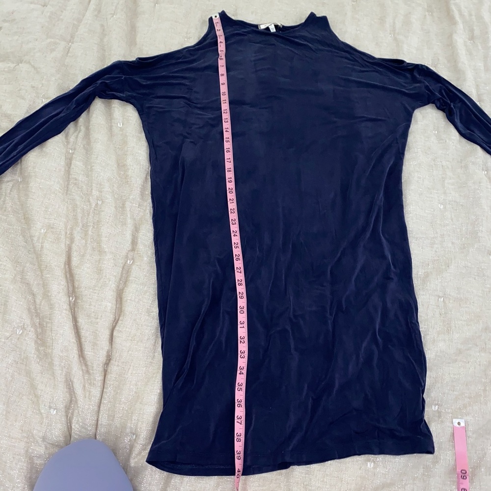 Anthropologie Eri + Ali Jersey Navy Cut Out Dress - Gem